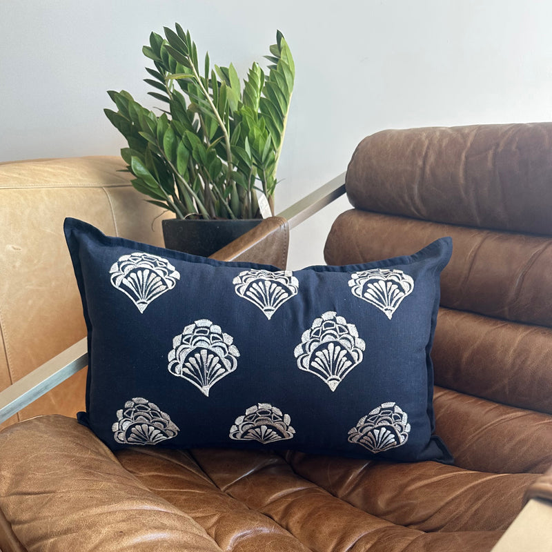 Navy Shell Cushion 50x50 – Soho Bay